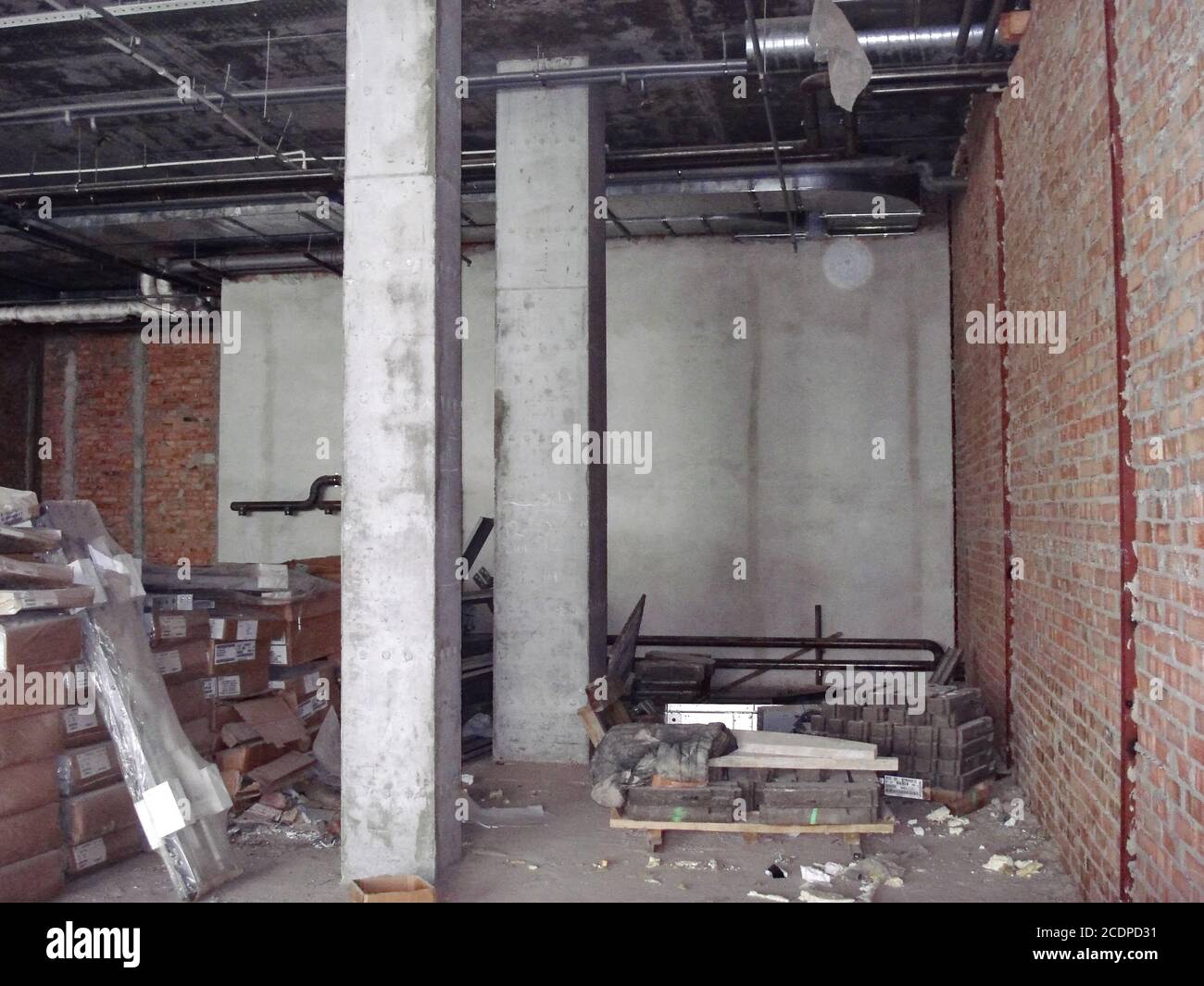 Frame Building Inside Stock Photo - Alamy