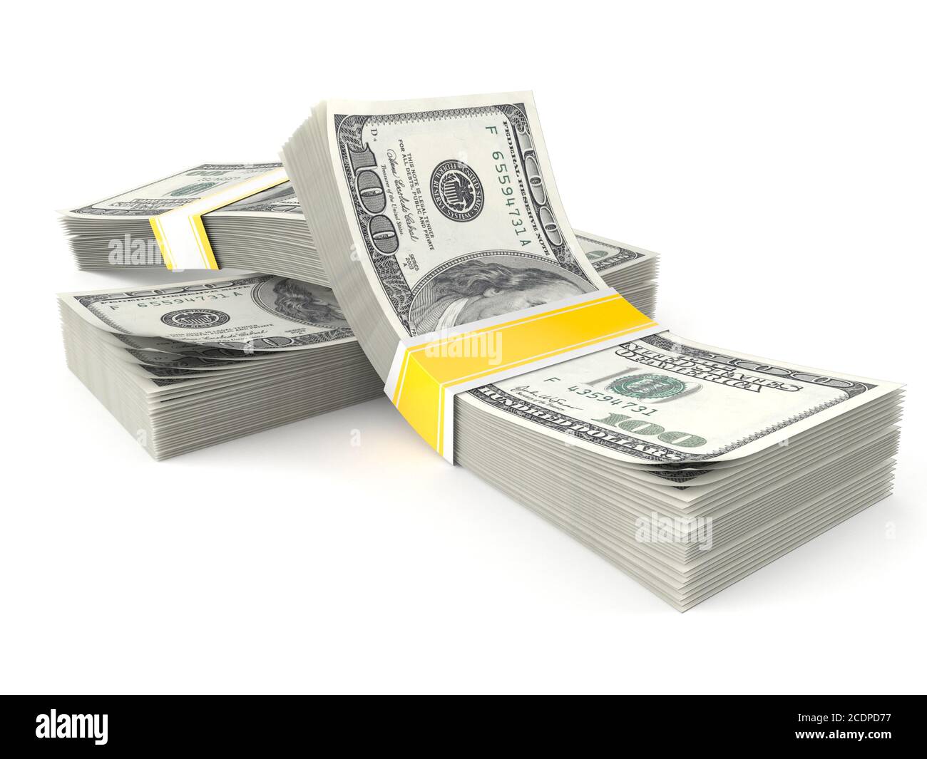 Money isolated on white background Stock Photo - Alamy