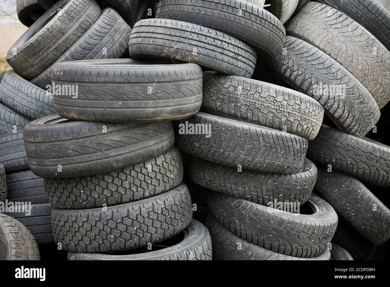 Old rubber tires old car tires hi-res stock photography and images - Alamy