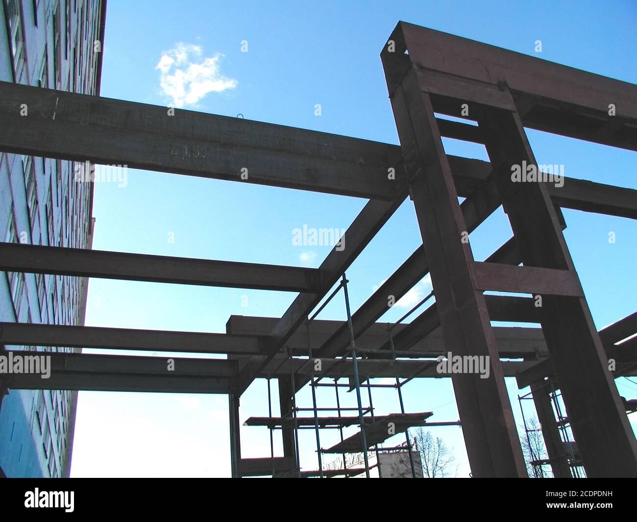 Construction Steel Frame Stock Photo - Alamy