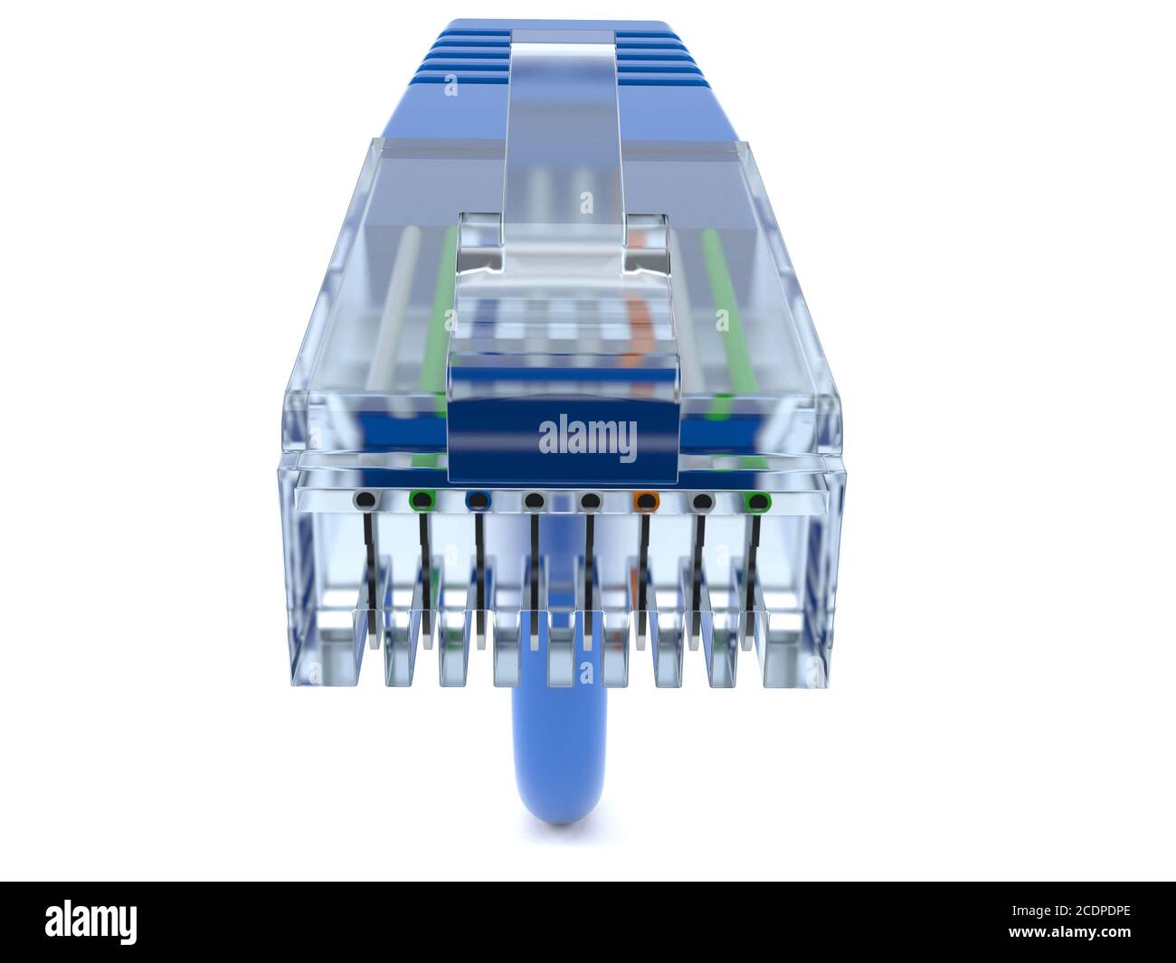 Network cable isolated on white background Stock Photo - Alamy