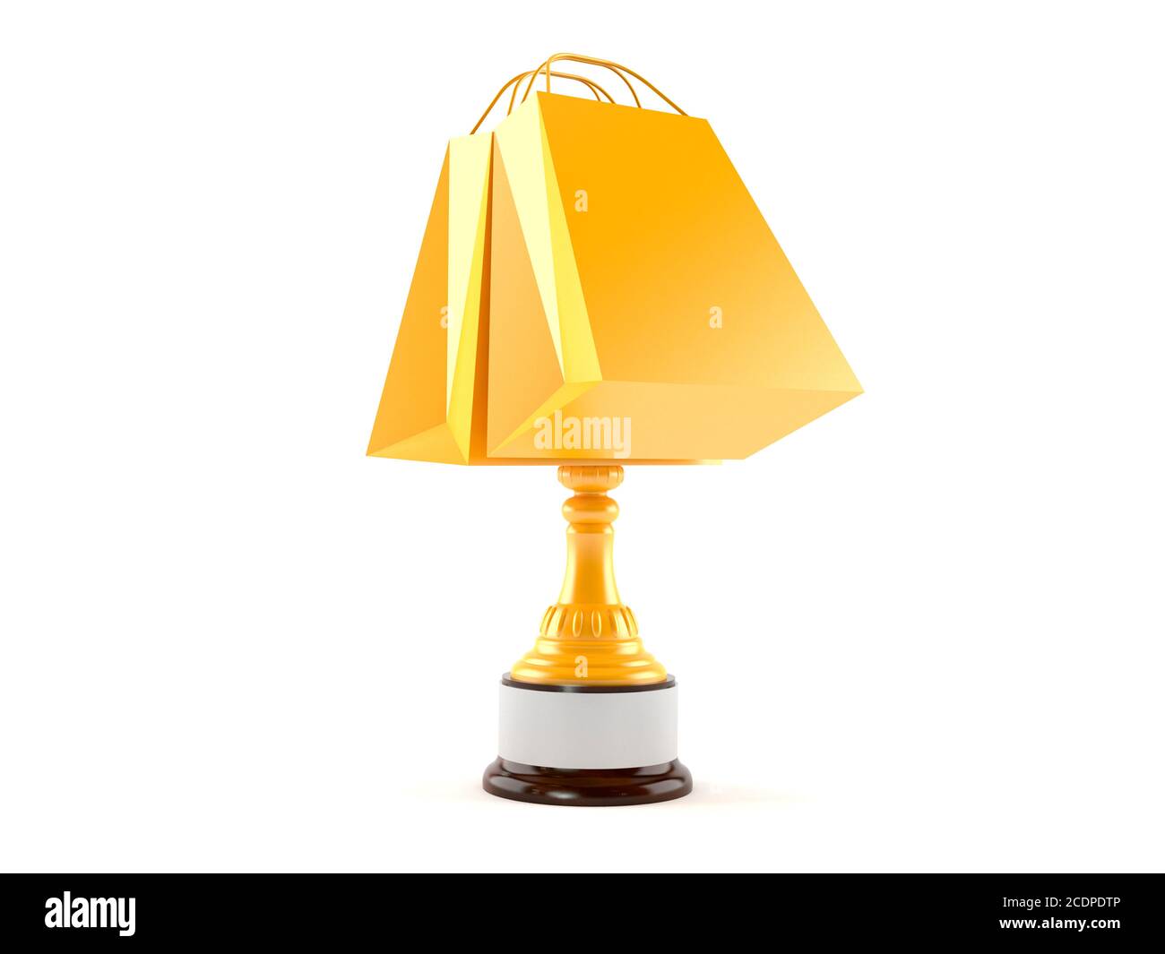 Shopping award isolated on white background Stock Photo - Alamy