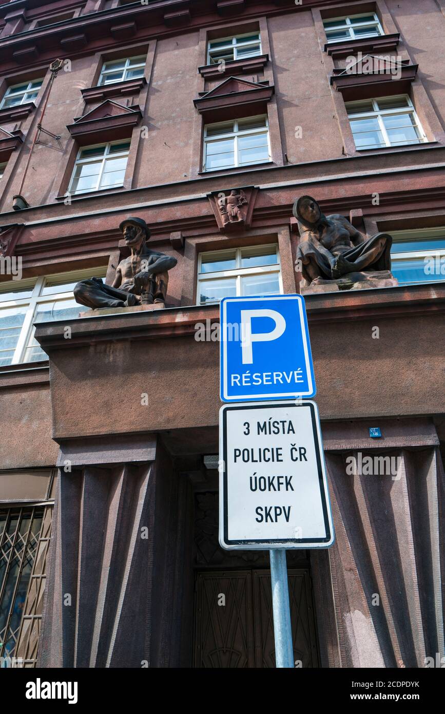 Na Perstyne Street, Police Station, Cubist Architecture, Prague, Czech ...