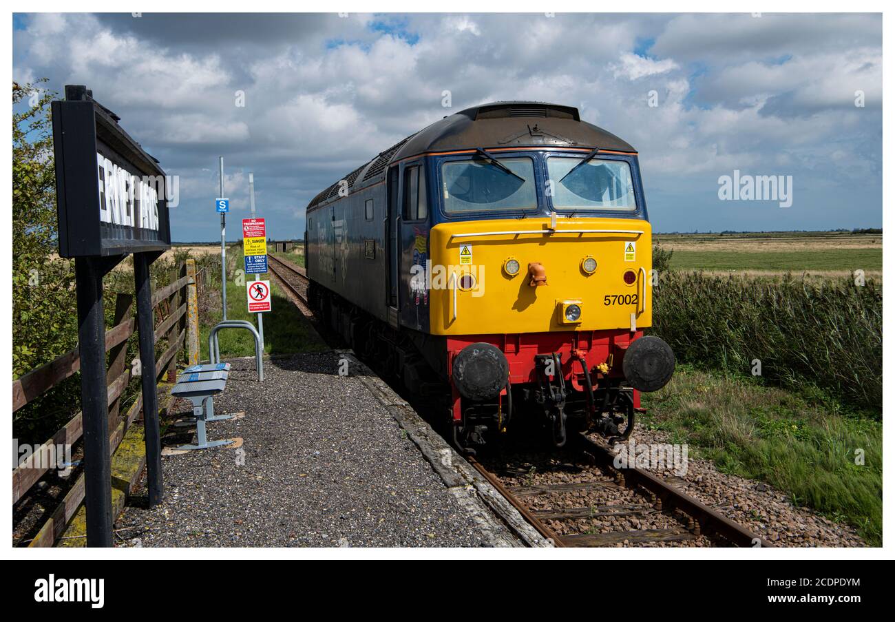 Berney Arms Norfolk England Remotest station Stock Photo - Alamy