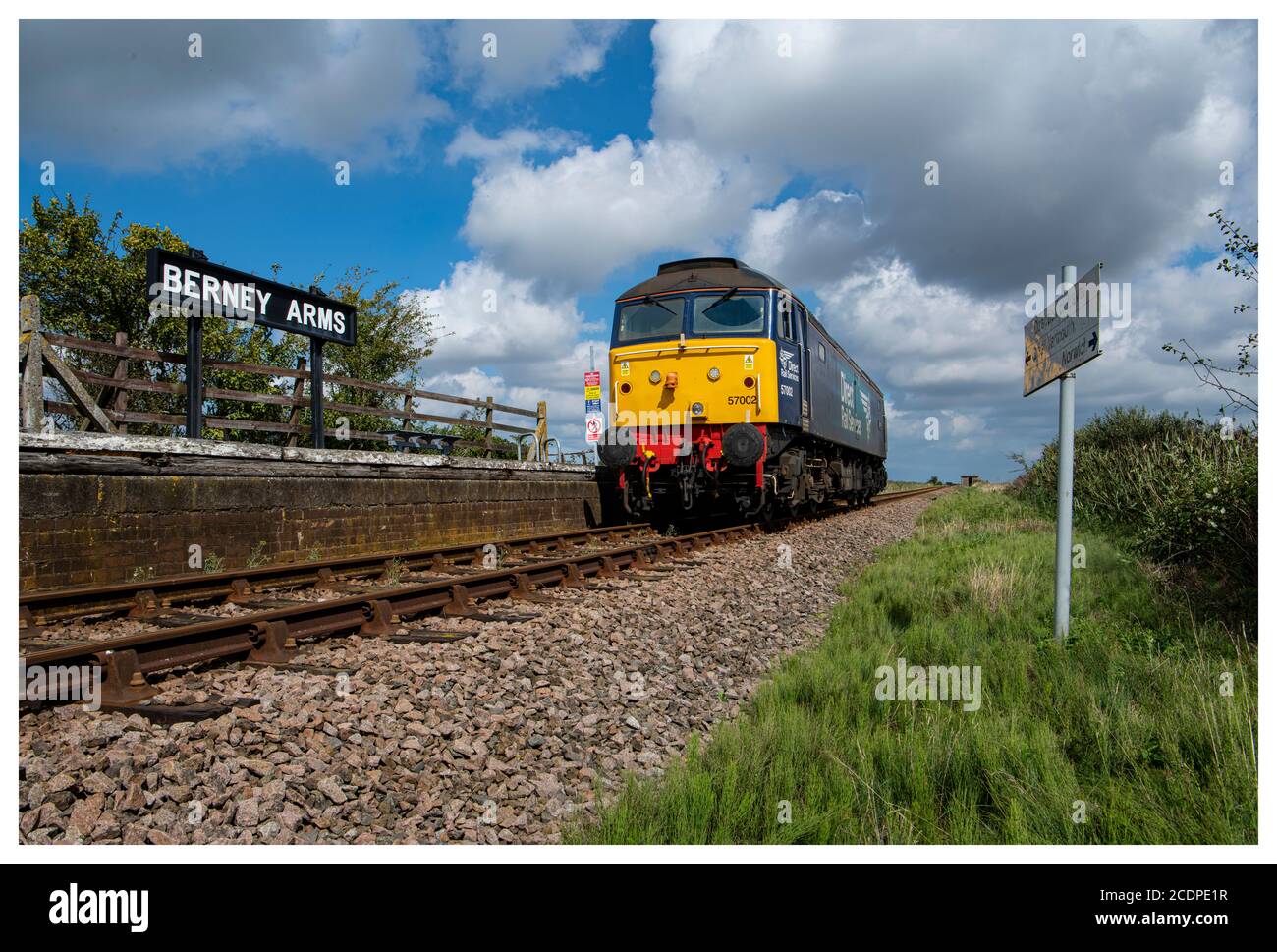 Berney Arms Norfolk England Remotest station Stock Photo - Alamy
