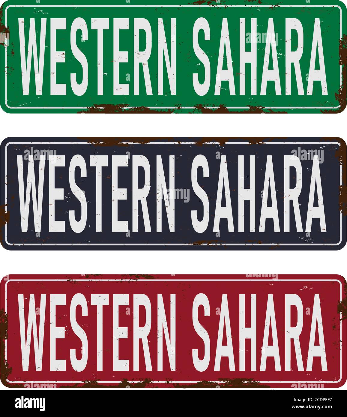 Western Sahara blue square grunge vintage isolated sign Stock Vector ...
