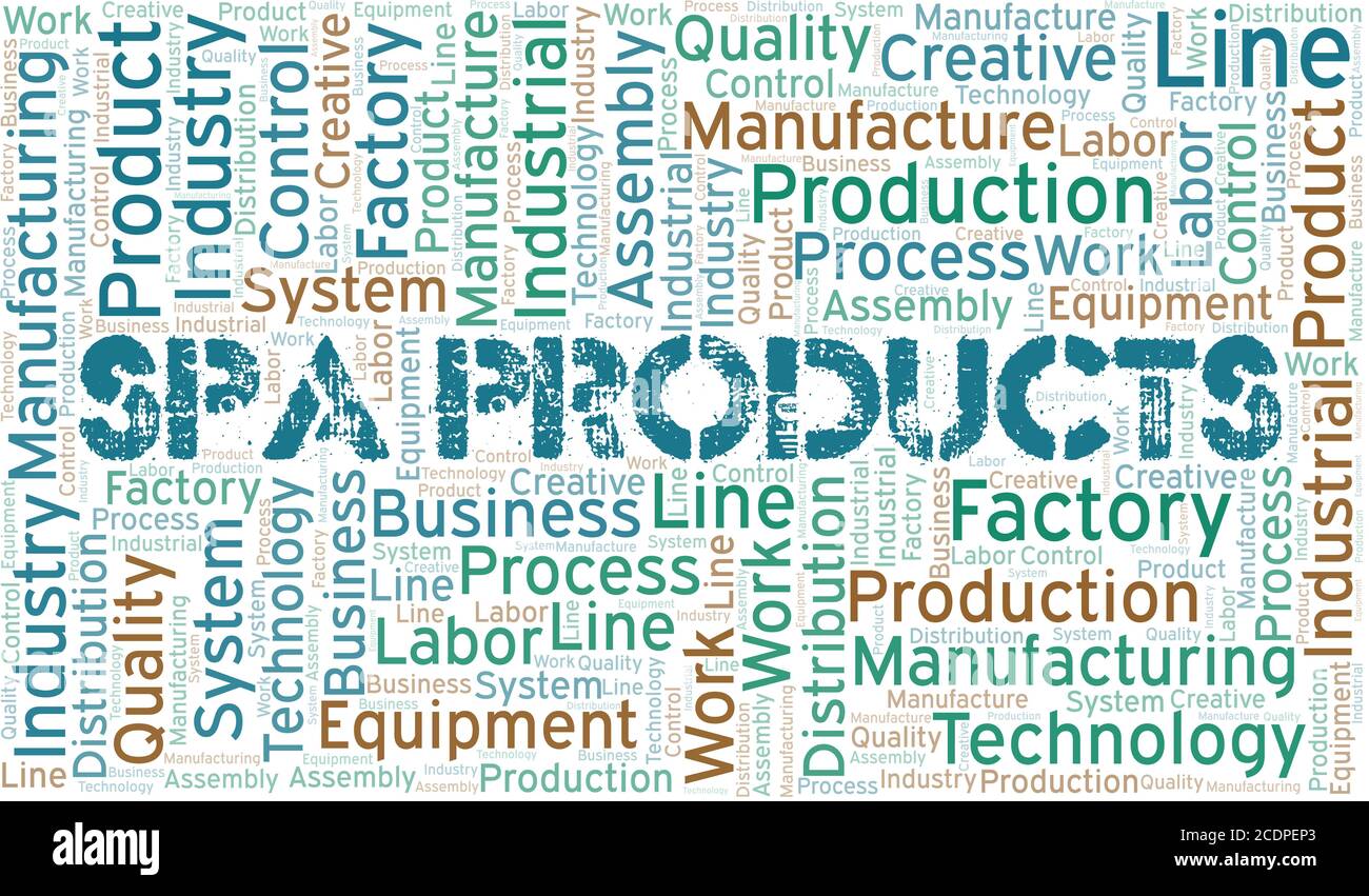 Spa Products word cloud create with the text only Stock Vector Image ...