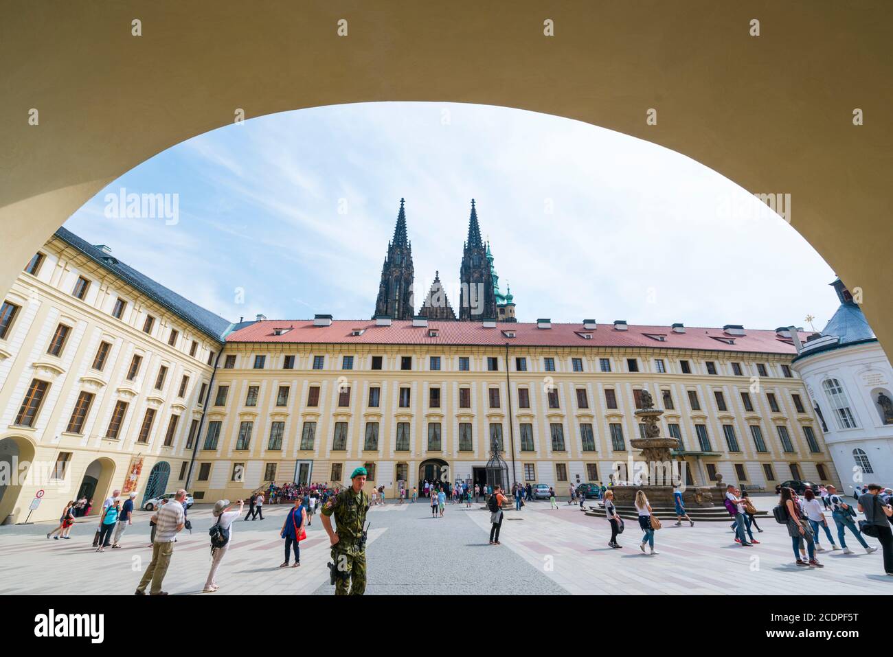 Prague Castle, Prazsky hrad, Prague, Czech Republic, Europe Stock Photo ...