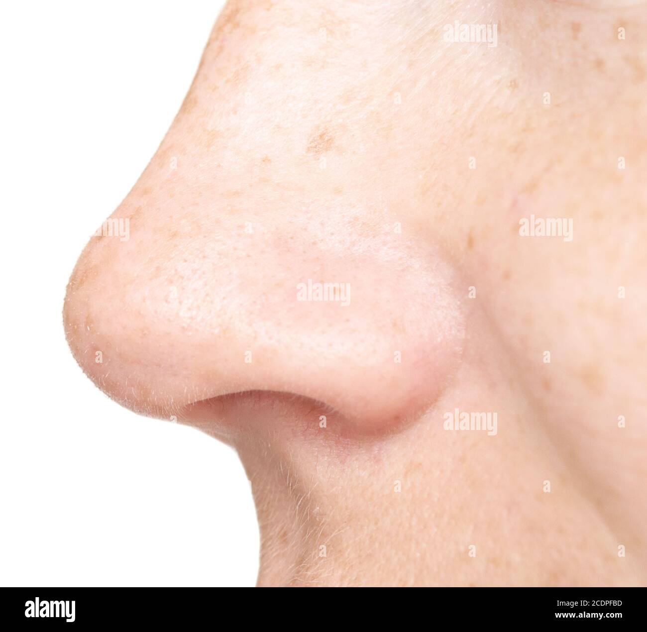 woman nose isolated Stock Photo - Alamy