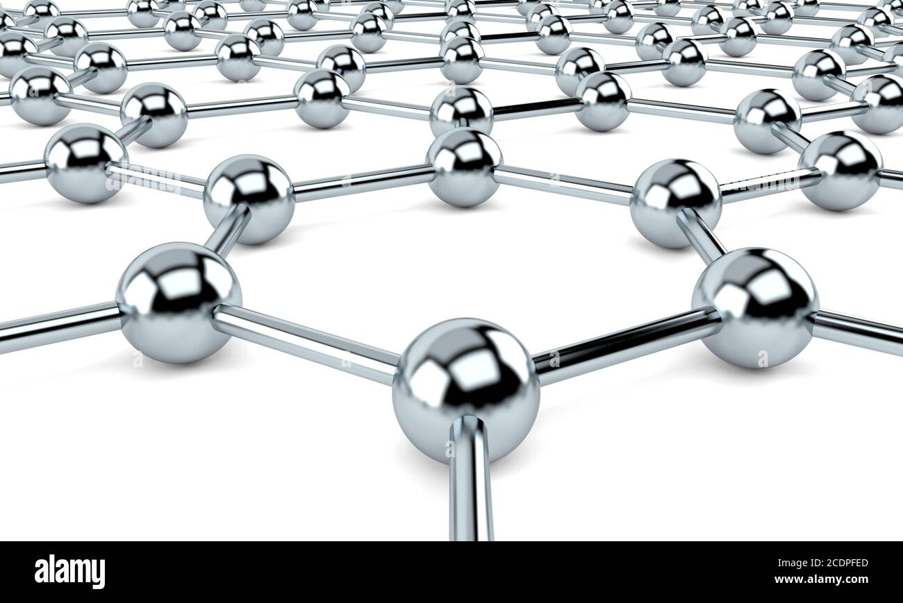 Graphene concept on white background Stock Photo - Alamy
