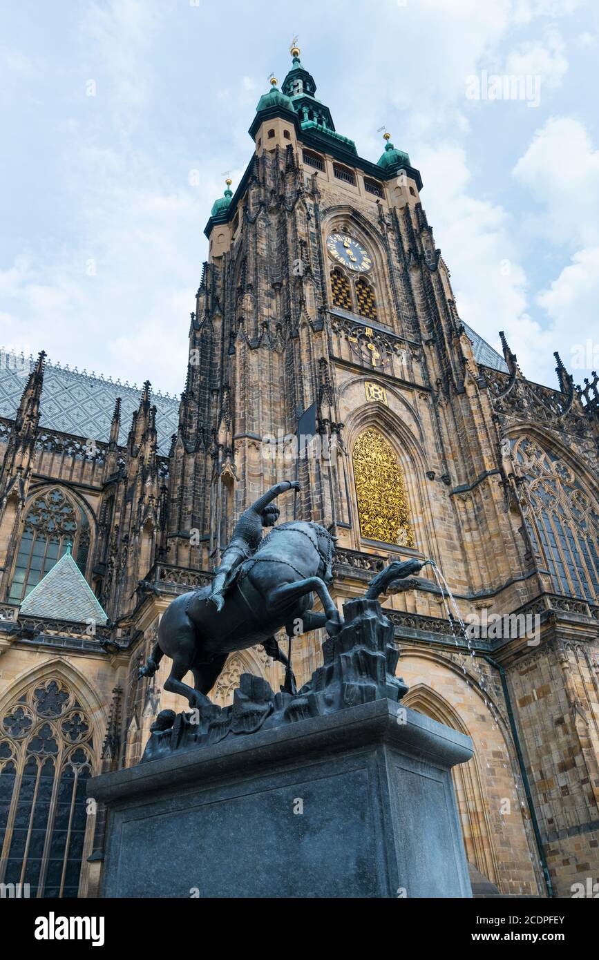 St. Vitus Cathedral, Prague Castle, Prazsky hrad, Prague, Czech ...