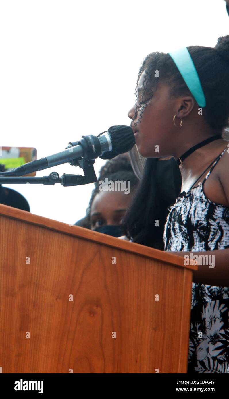 WASHINGTON, D.C.: AUGUST 28, 2020- Yolanda Renee King, Daughter of ...
