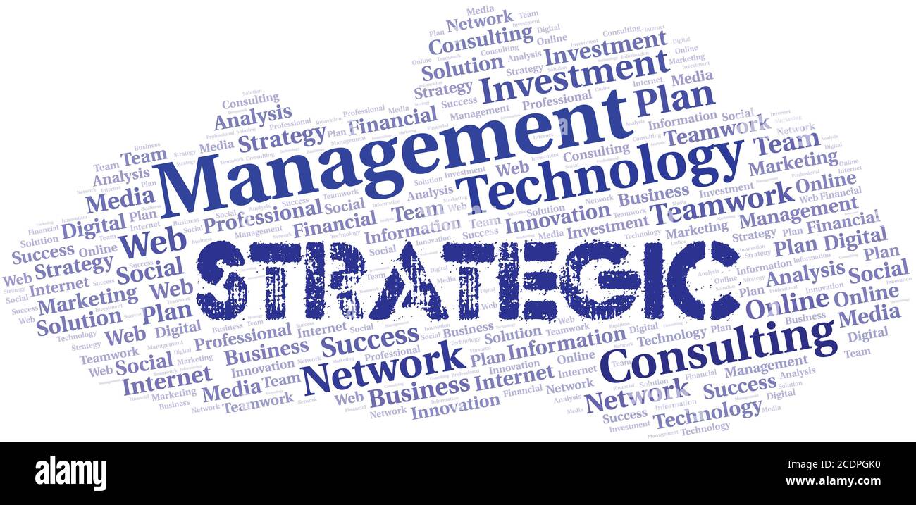 Strategic word cloud create with the text only Stock Vector Image & Art ...