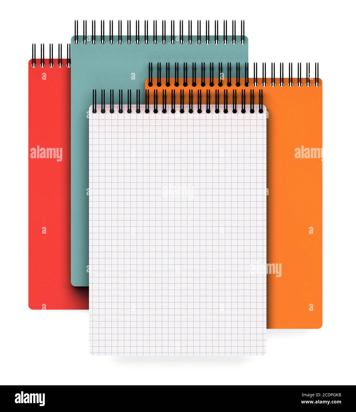 Stack of ring binder notebook isolated on white background Stock Photo ...