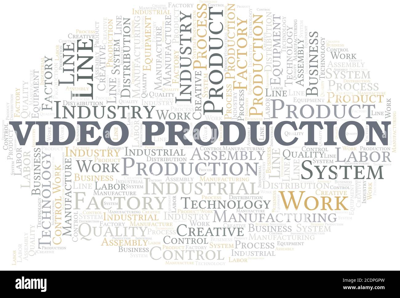 Video Production word cloud create with the text only Stock Vector ...