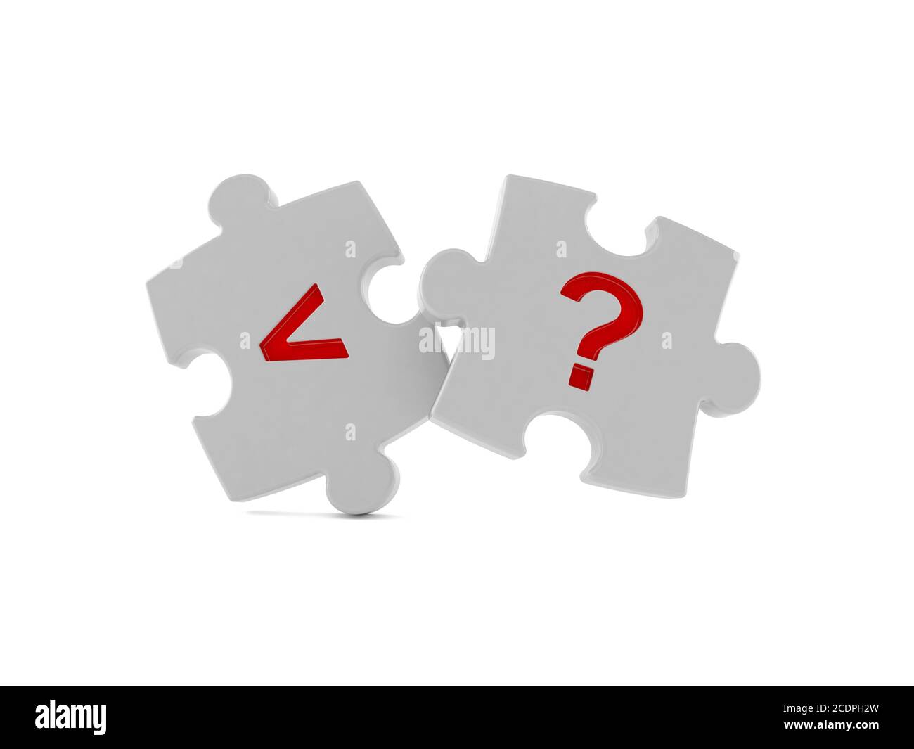PHP jigsaw puzzle isolated on white background Stock Photo - Alamy