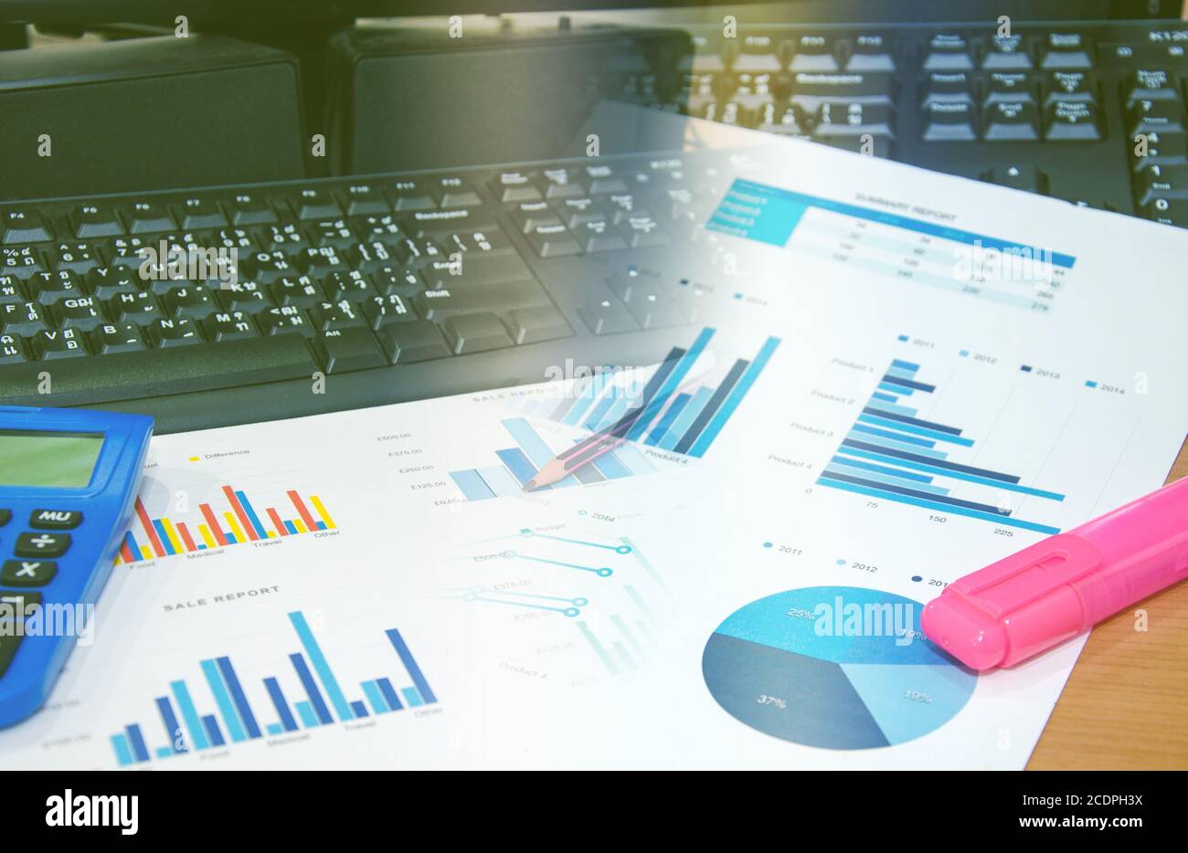 financial analysis graph Stock Photo - Alamy