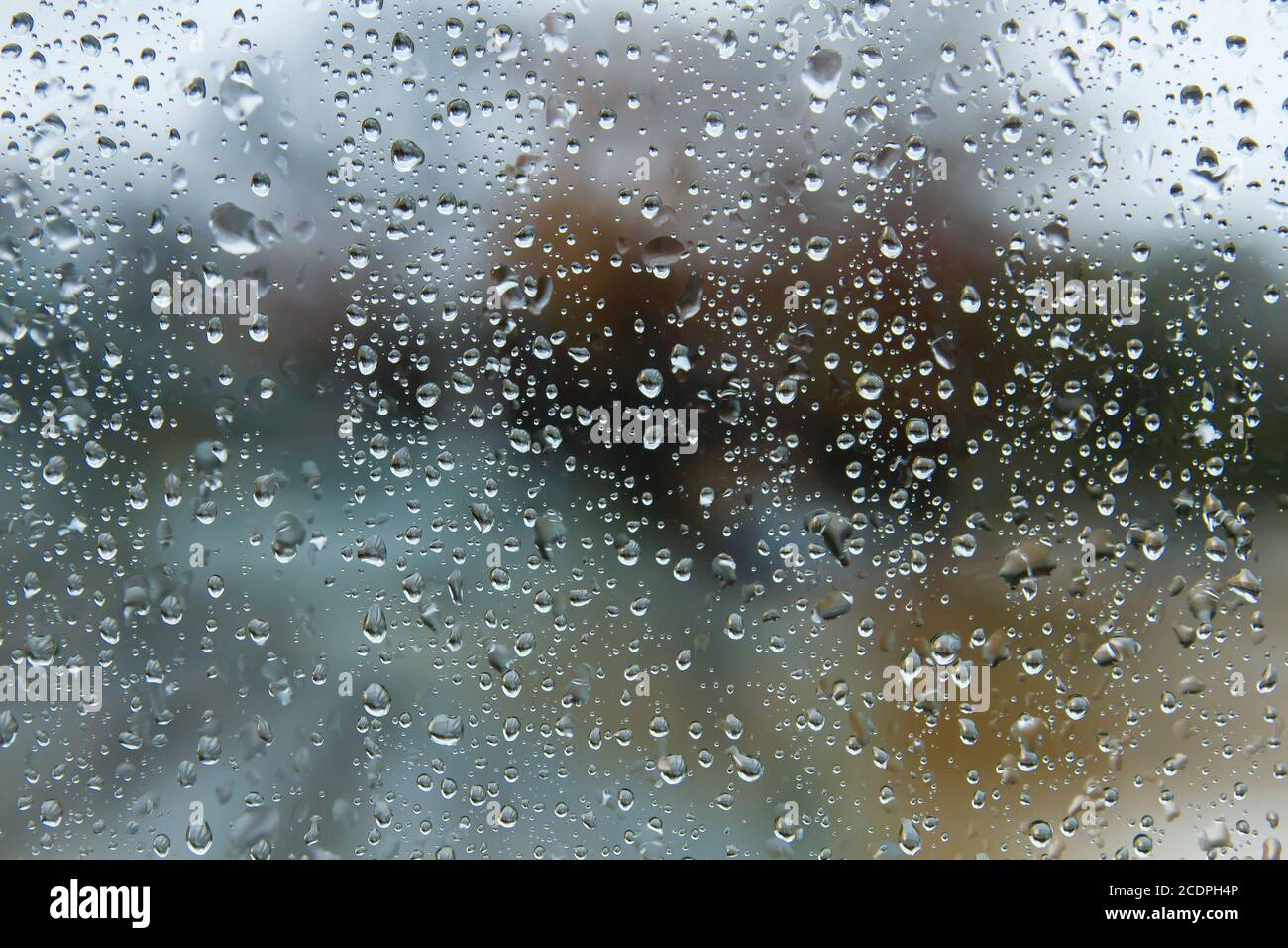 Rain droplets on a window Stock Photo - Alamy