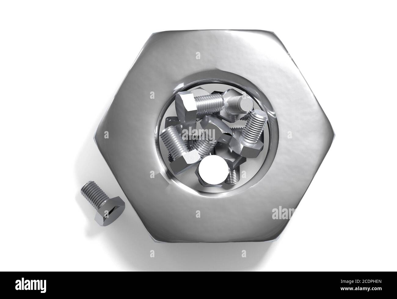 3d illustration construction tools hi-res stock photography and images ...