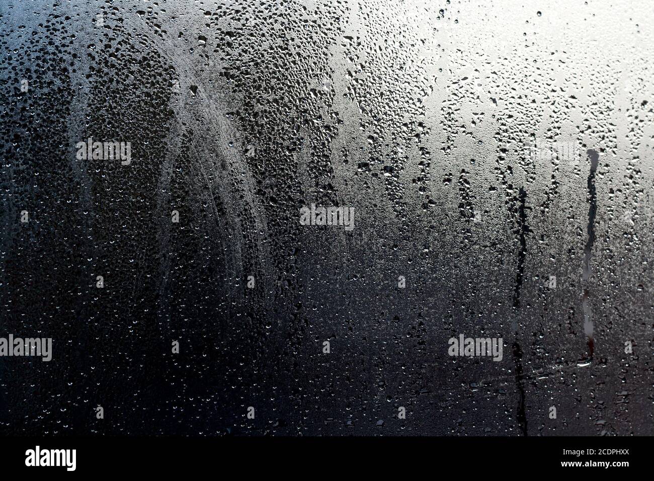 Water contensation on a window glass Stock Photo - Alamy