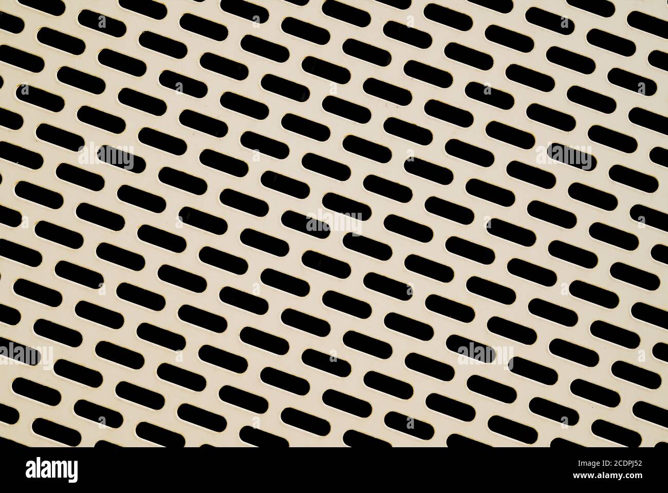 Perforated metal as a paneling for the facade of a parking garage Stock ...