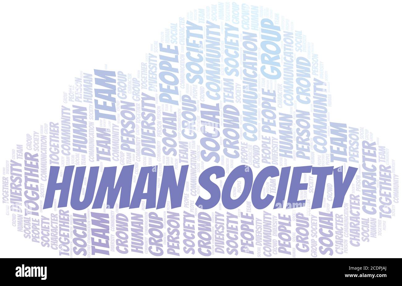 Human Society word cloud create with the text only Stock Vector Image ...