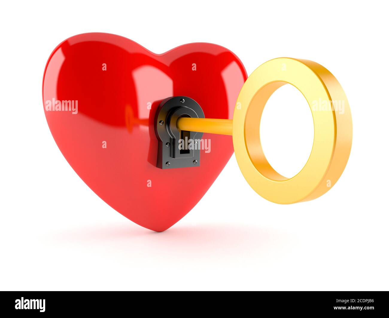 Heart shape keys isolated on Cut Out Stock Images & Pictures - Alamy