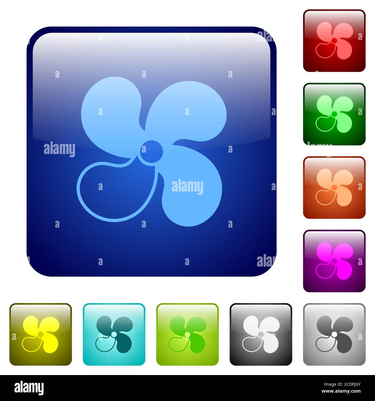 Car fan level 3 icons in rounded square color glossy button set Stock Vector Image & Art - Alamy