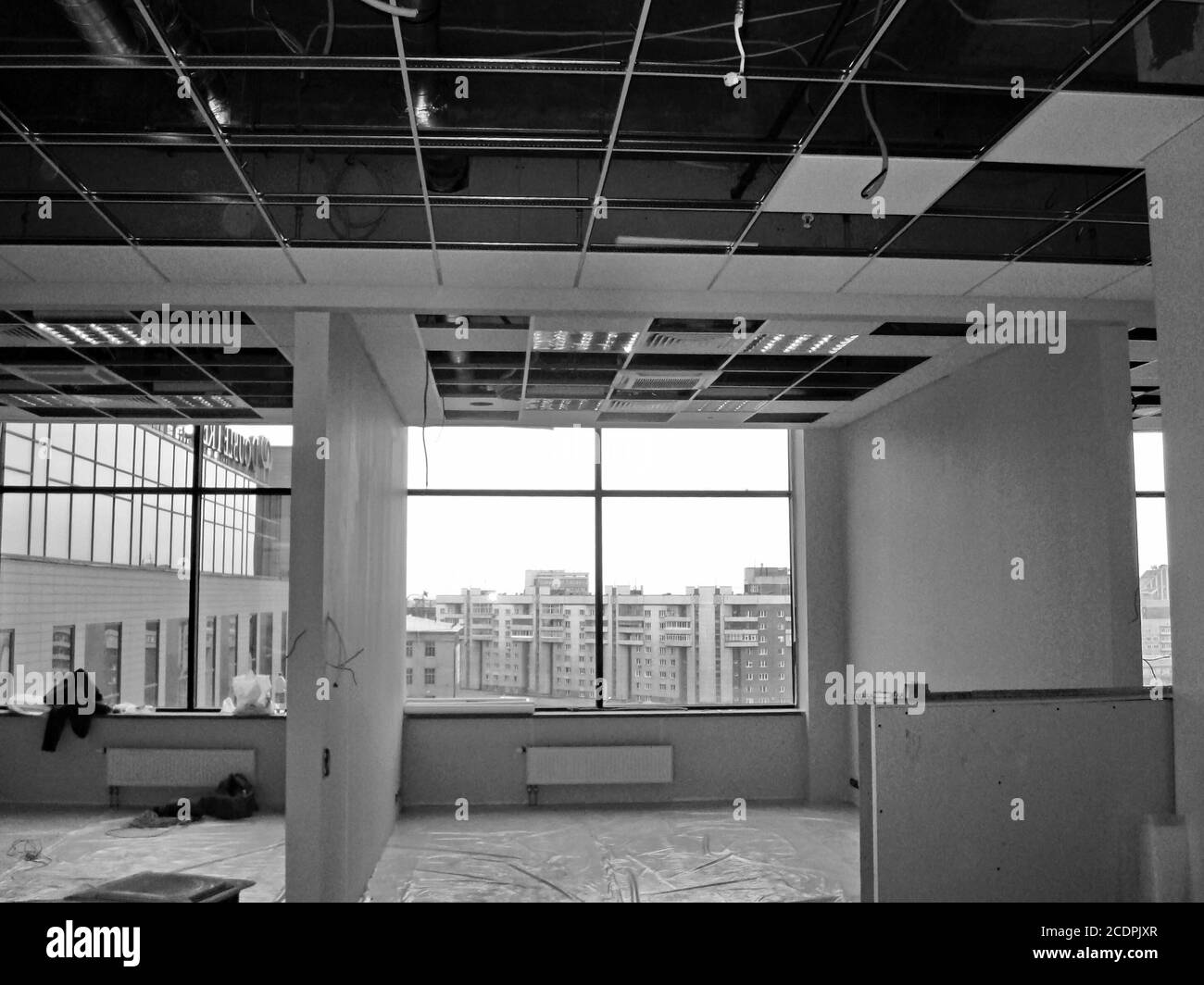 Works Building Finishing Ceiling Stock Photo - Alamy