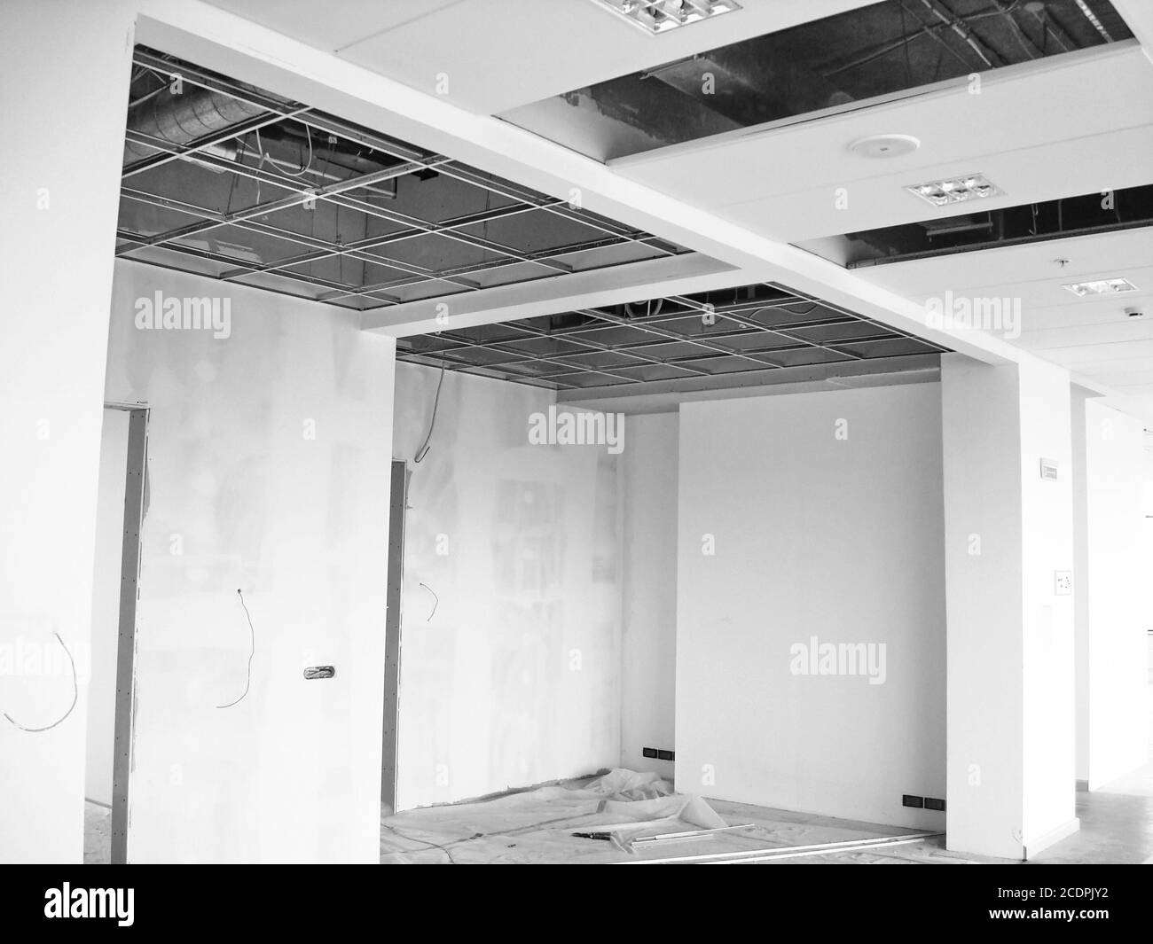 Works Building Finishing Ceiling Stock Photo - Alamy
