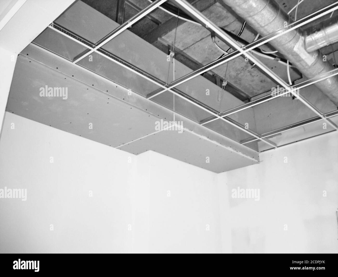 Works Building Finishing Ceiling Stock Photo - Alamy