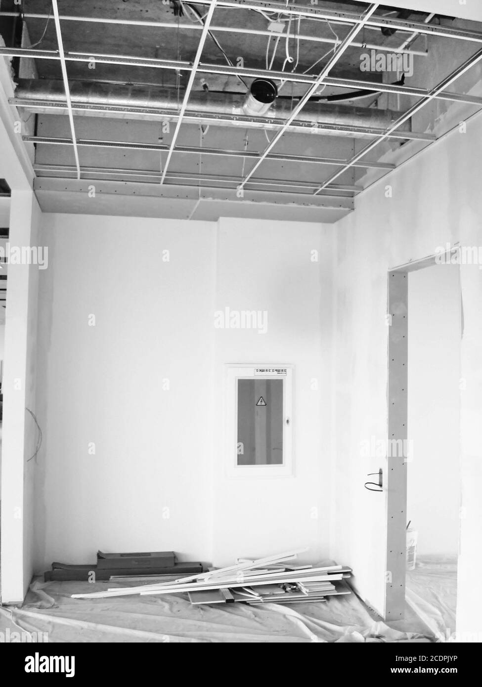 Works Building Finishing Ceiling Stock Photo - Alamy