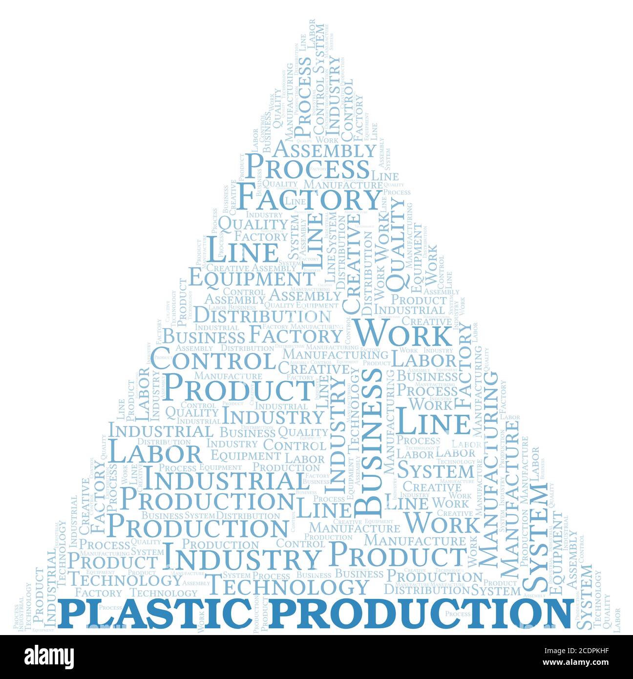 Plastic Production word cloud create with the text only Stock Vector ...