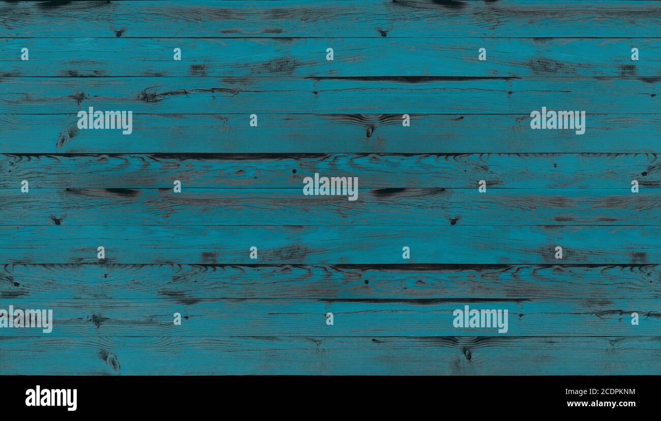 Blue wood texture, top view of wooden table. Close up of colored rustic ...