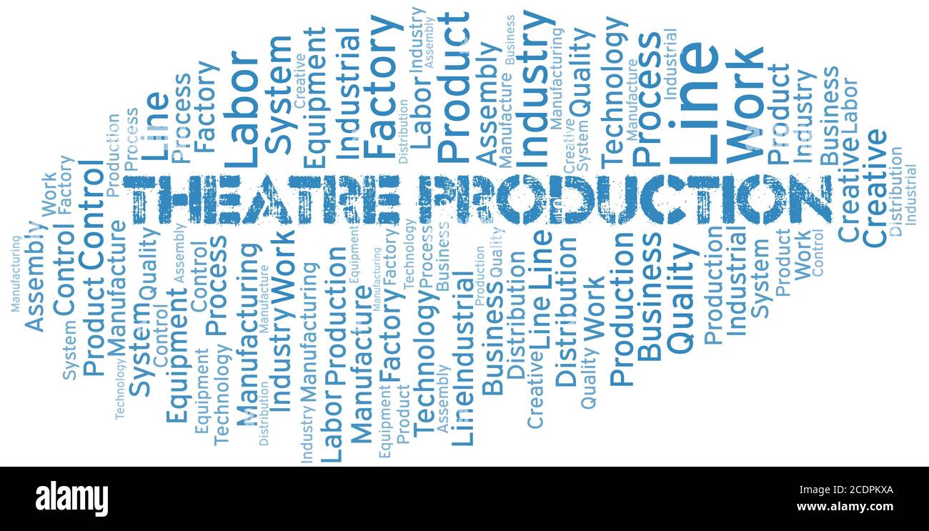 Theatre Production word cloud create with the text only Stock Vector ...