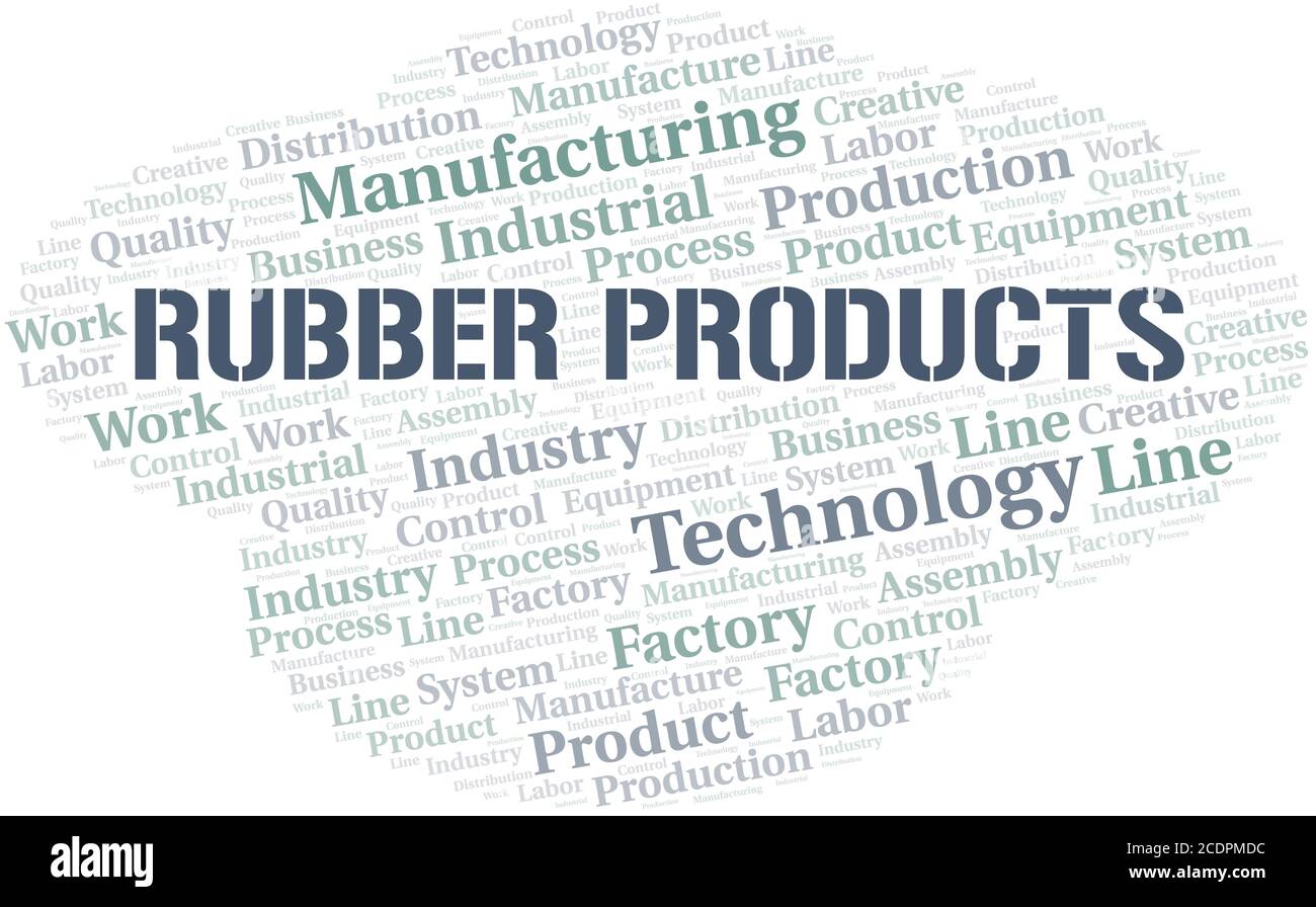 Rubber Products word cloud create with the text only Stock Vector Image ...