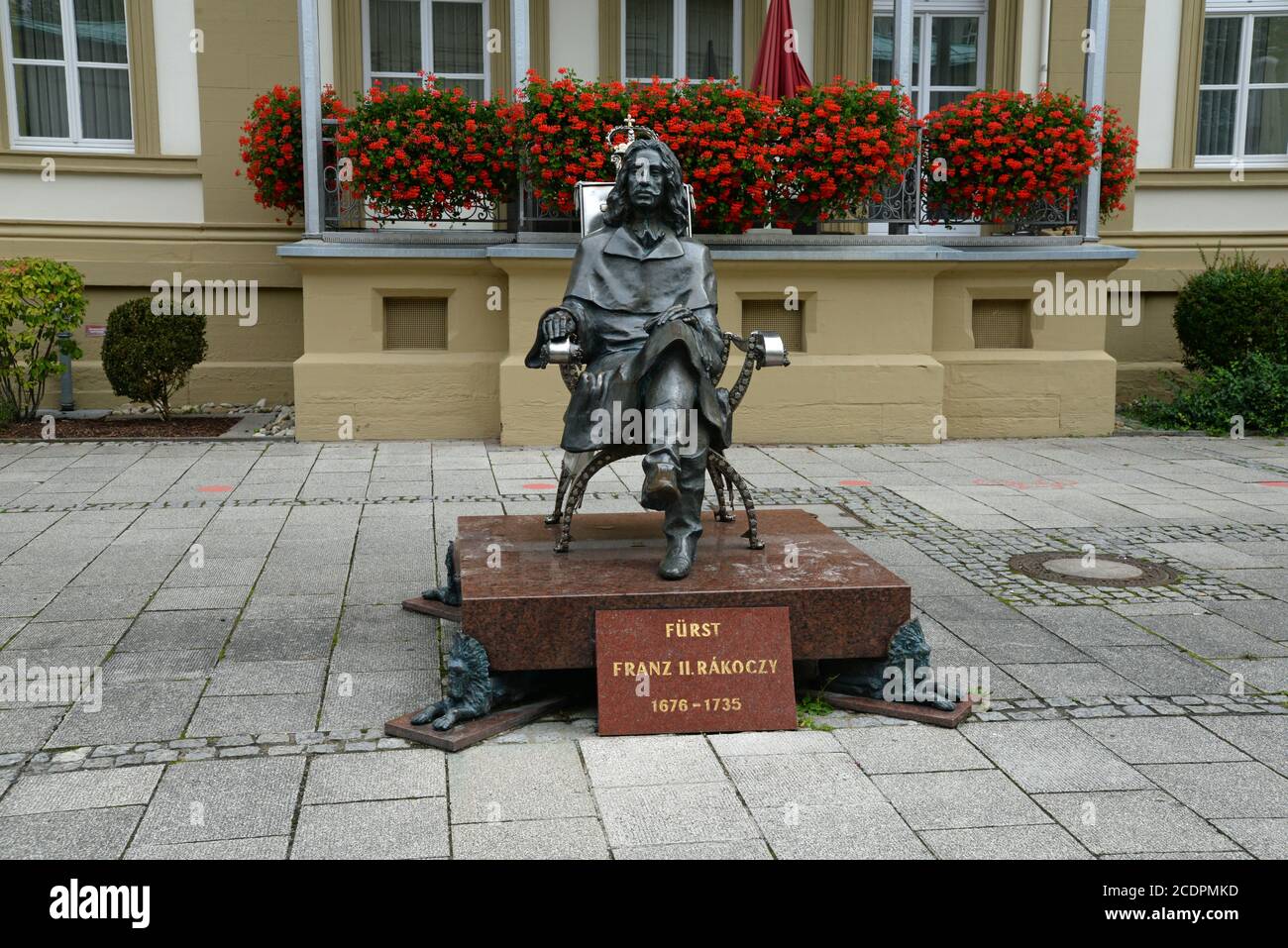 Prince Rakoczy Monument in Bad Kissingen Stock Photo - Alamy