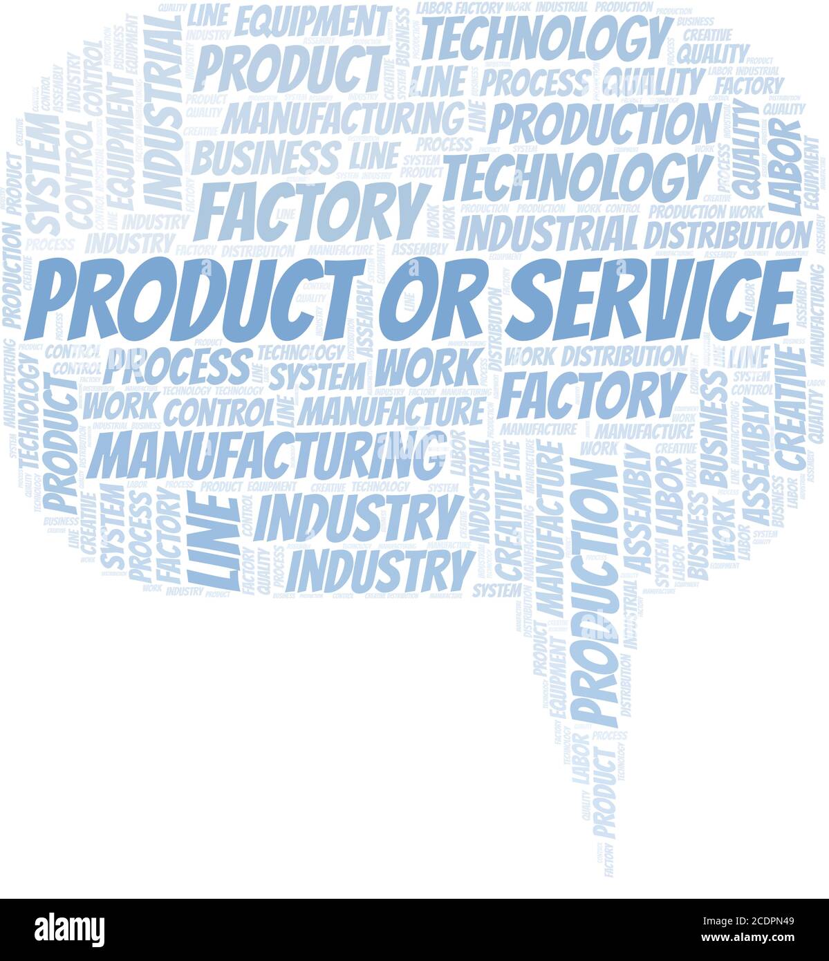 Product Or Service word cloud create with the text only Stock Vector ...
