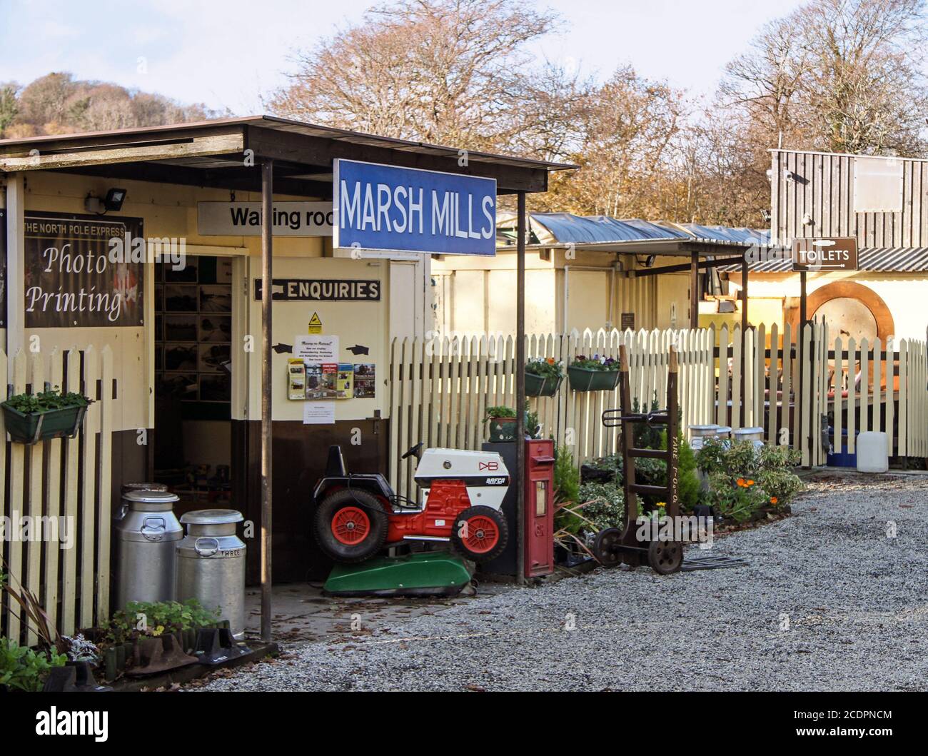 The attractive little Marsh Mills station at the Plym Valley Heritage ...