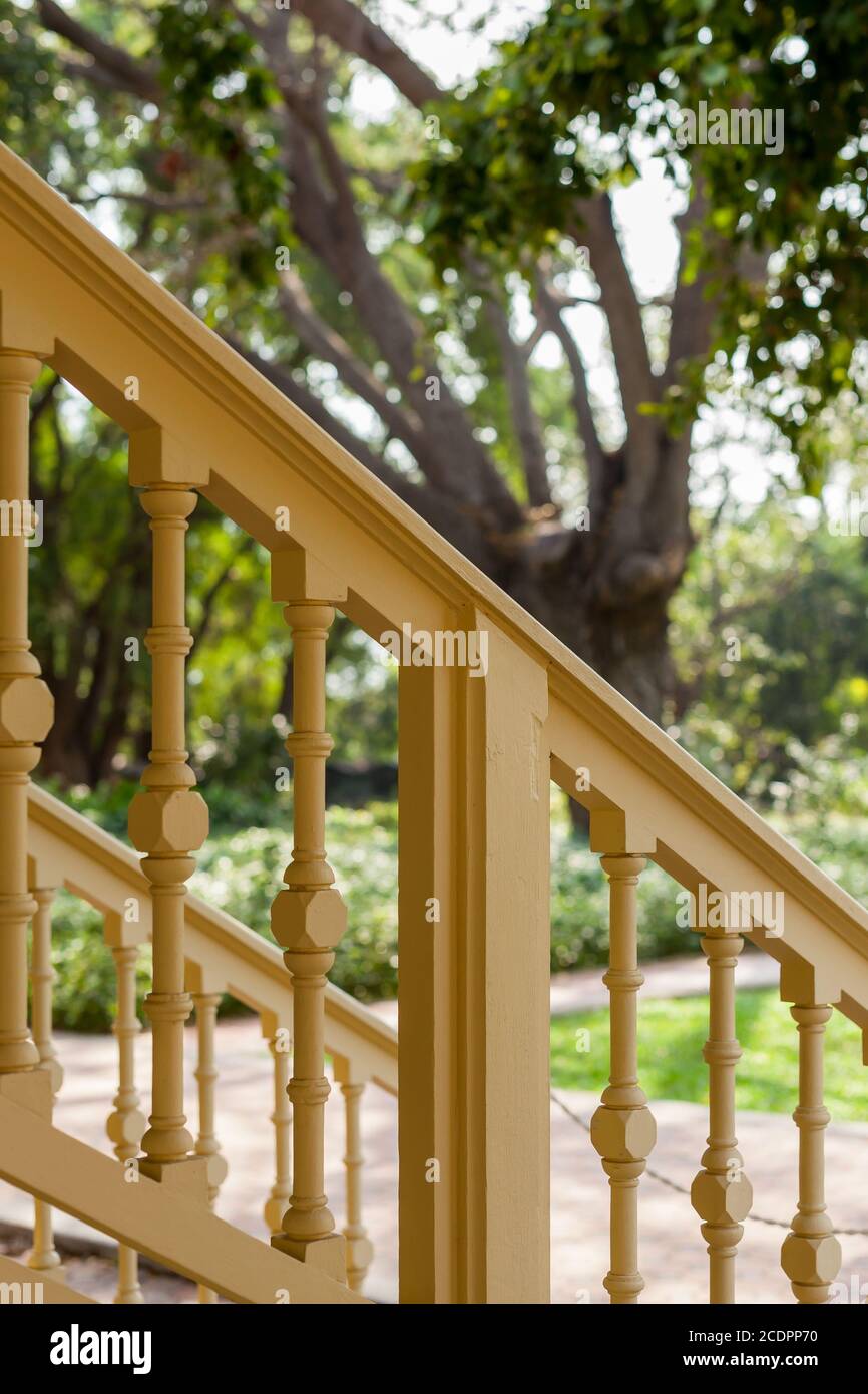 HUA HIN, THAILAND - 2015 February. Maruekhathaiyawan Palace is a teak ...