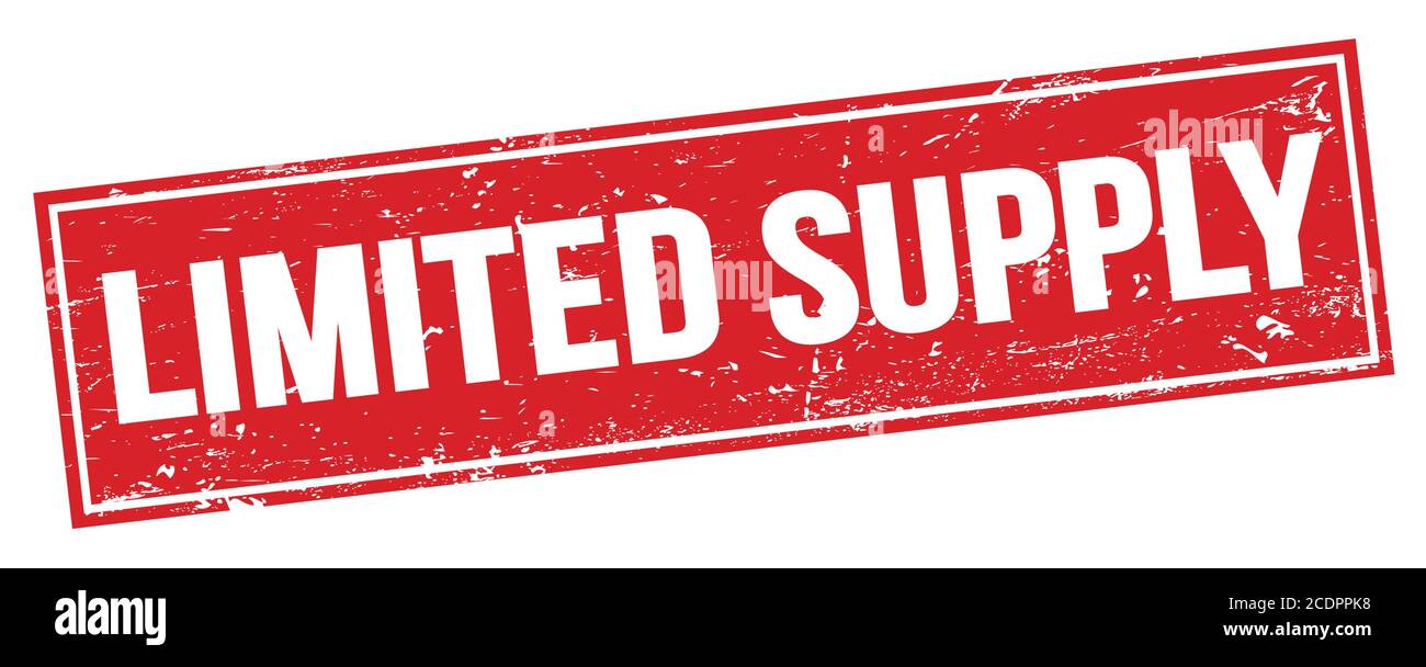 Limited supply word hi-res stock photography and images - Alamy