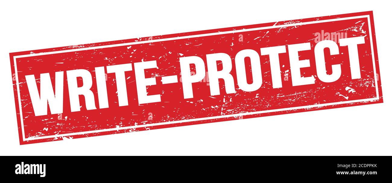 Write protect text hi-res stock photography and images - Alamy