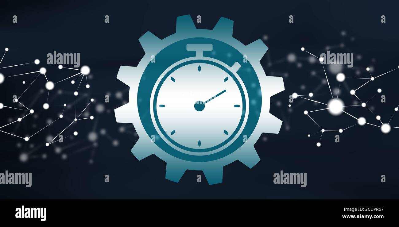 Illustration of a time management concept Stock Photo - Alamy