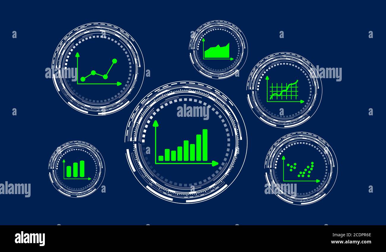 Illustration of a graphical analysis concept Stock Photo - Alamy