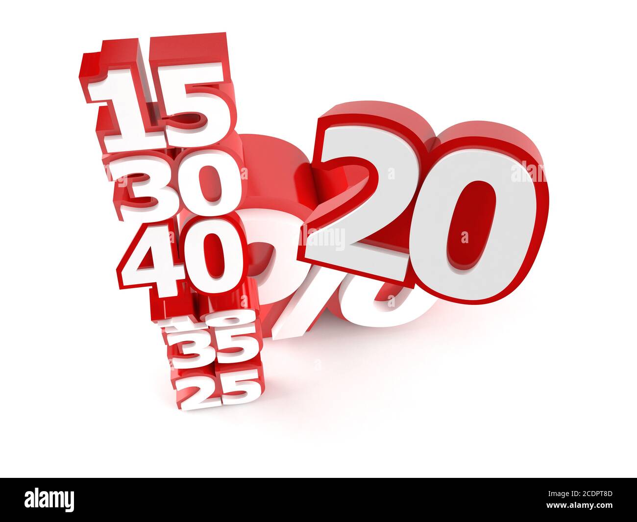 Percents numbers isolated on white background Stock Photo - Alamy