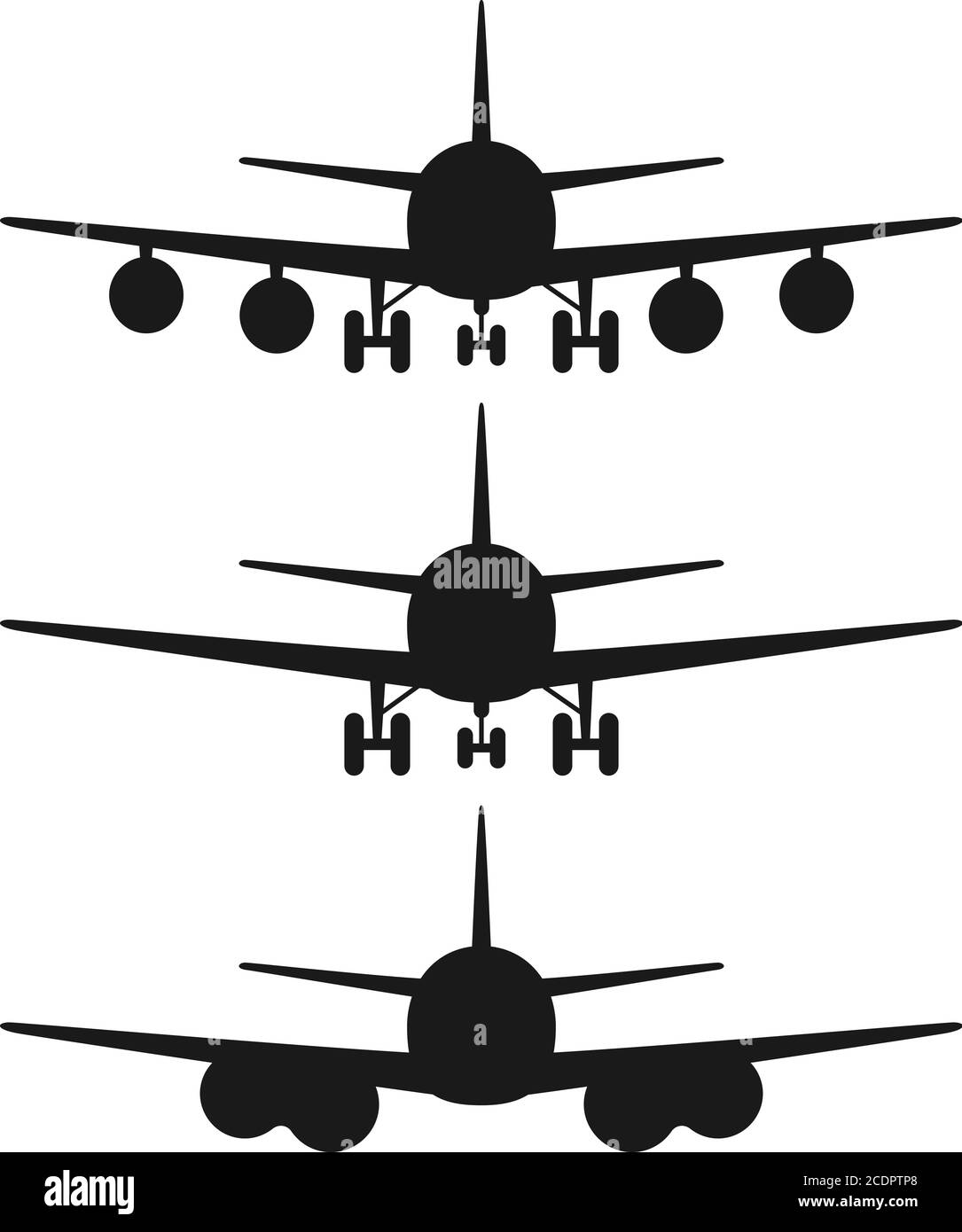 Airplane With Banner Silhouette