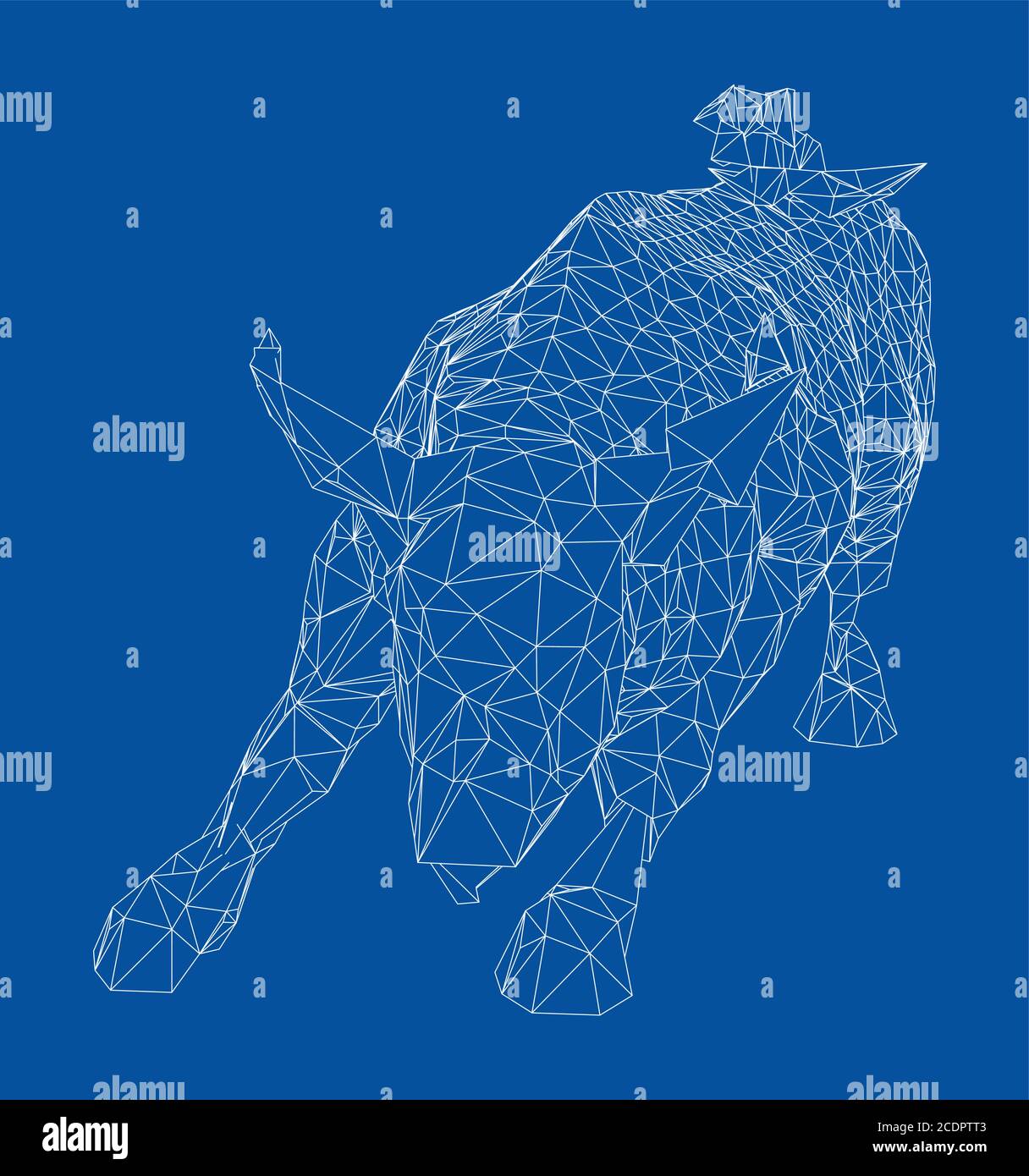 The Charging Bull. Vector Stock Vector Image & Art - Alamy