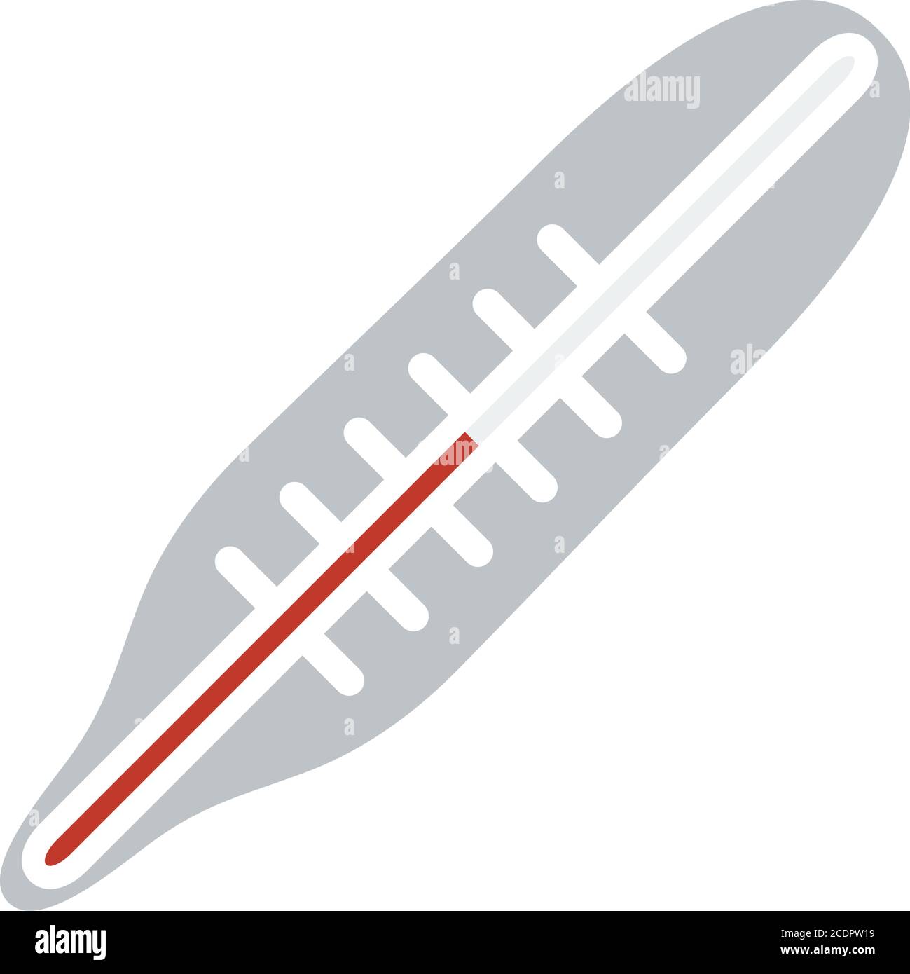 Medical Thermometer Icon. Flat Color Design. Vector Illustration Stock Vector Image & Art - Alamy