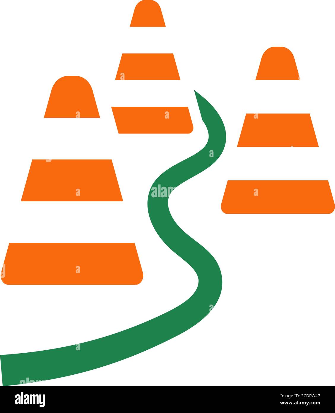 Running cones Stock Vector Images - Alamy