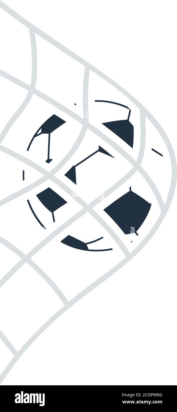 Shot soccer goal net Cut Out Stock Images & Pictures - Alamy